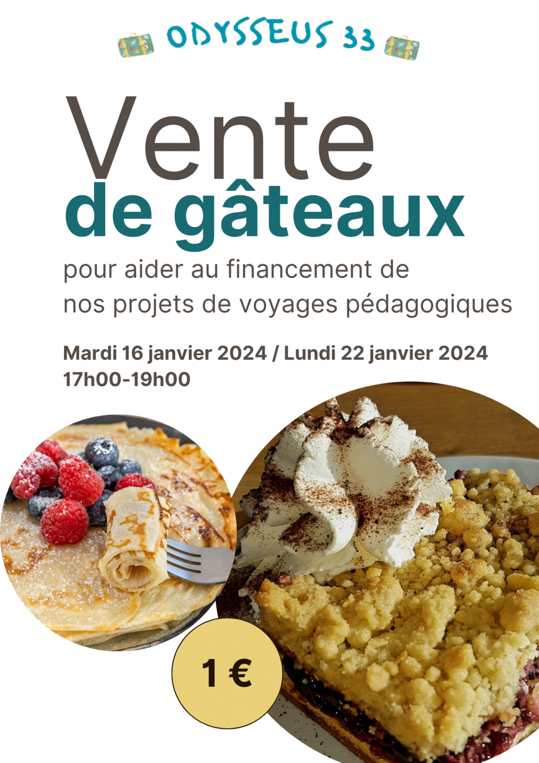 Vente de gâteaux – Collège Camille CLAUDEL